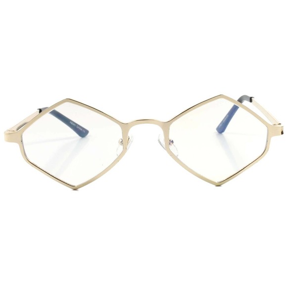Kiss | Accessories | Slick Mens Womens Hexagon Shape Gold Frame Lightly ...